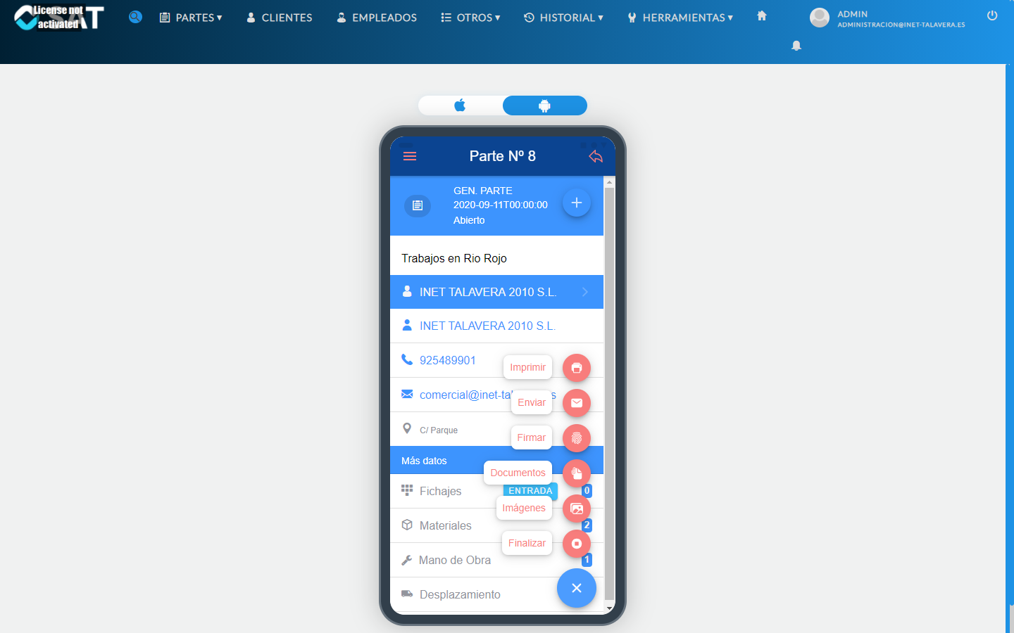 Ahora SAT | iNet Talavera 2010